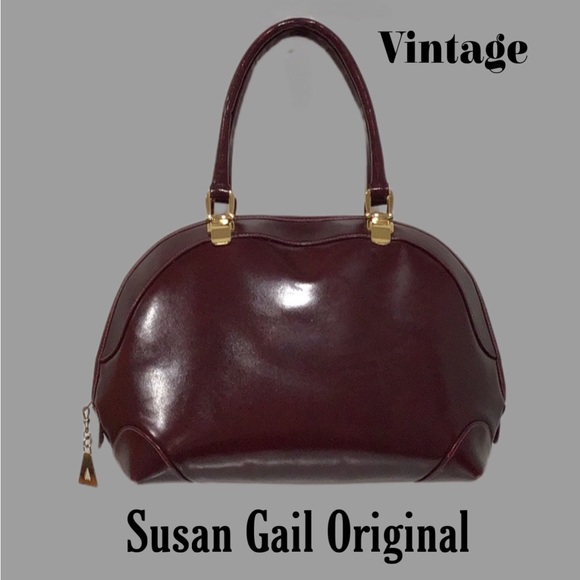 Susan Gail | Bags | Vintage Susan Gail Original Leather Handbag Oxblood ...
